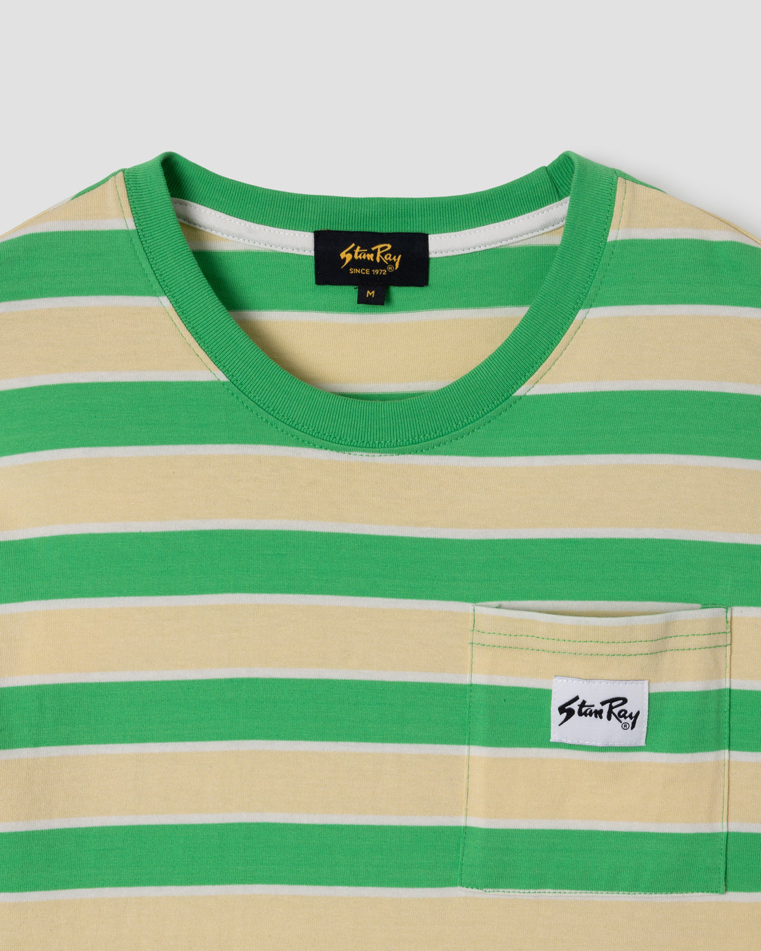 Stripe Tee (Island Green / Sunlight) – Stan Ray